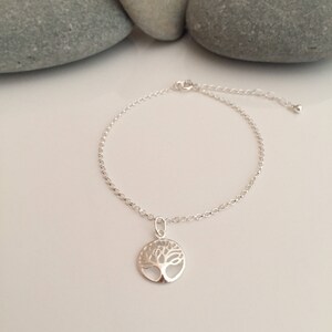 Sterling Silver Tree of Life Chain Bracelet. Delicate Tree of - Etsy