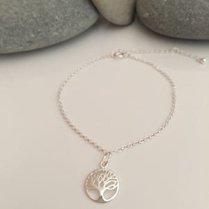 Sterling Silver Tree of Life Chain Bracelet. Delicate Tree of - Etsy