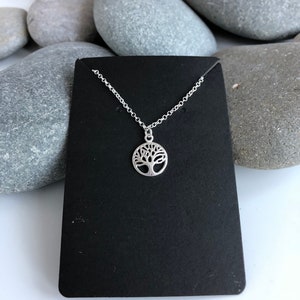 Sterling Silver Tree of Life Chain Bracelet. Delicate Tree of - Etsy