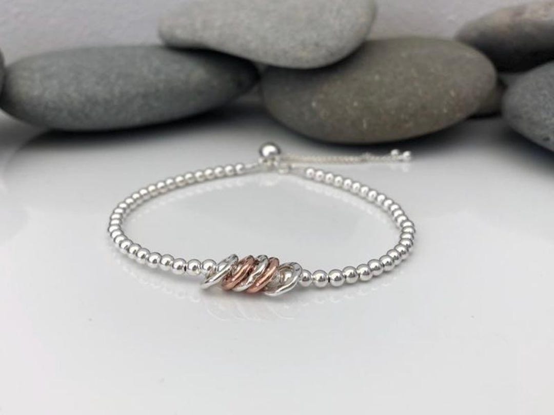 Silver 50th Birthday Bracelet 50 Birthday Gift. 50th Birthday Gift for ...