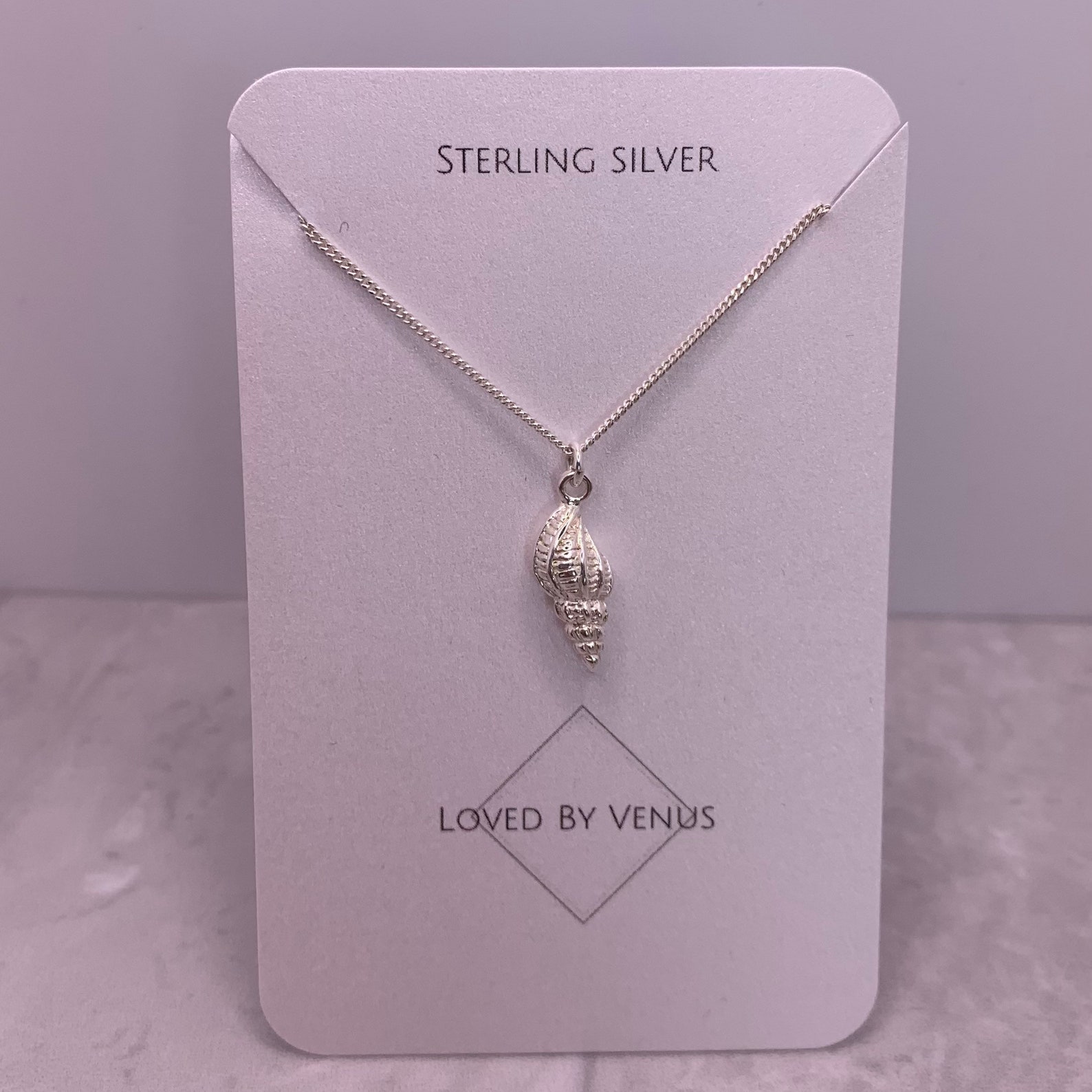 Sterling Silver Shell Necklace. Silver Shell Necklace. Shell - Etsy