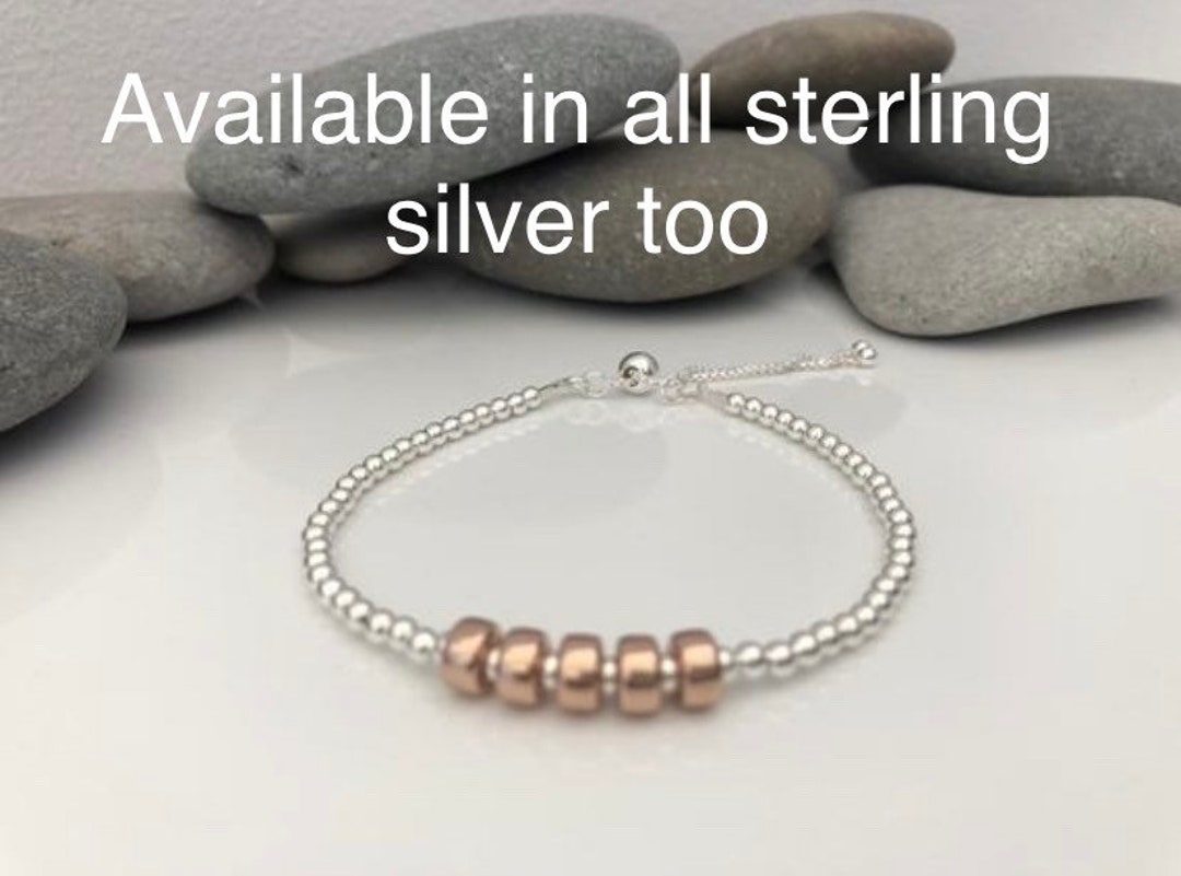 Silver 50th Birthday Bracelet 50 Birthday Gift. 50th Birthday Gift for ...