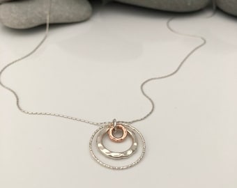 Long Silver Necklace | Etsy