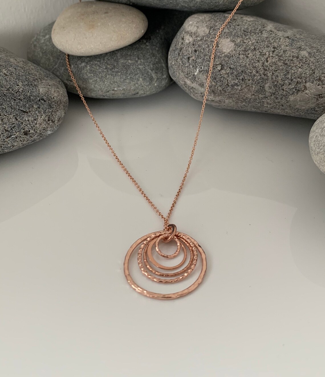 Rose gold 50th birthday necklace. 50th birthday gift. 50th | Etsy