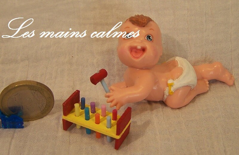 Knock-knock. Baby Toy Miniature 10eme and 12eme - Etsy