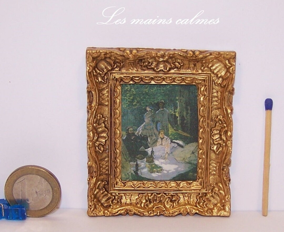 Miniature Painting Painting claude Monet handmade mine - Etsy UK