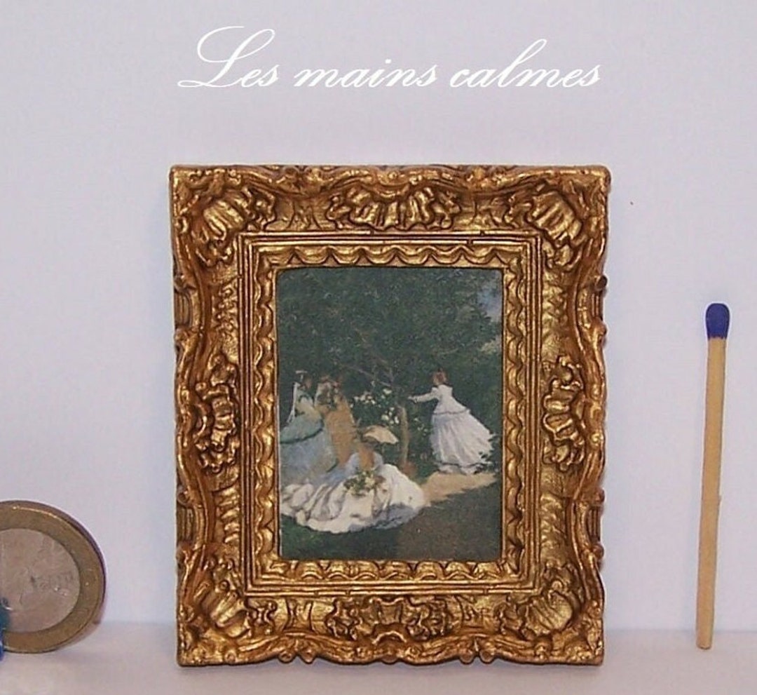 Miniature Painting claude Monet handmade - Etsy