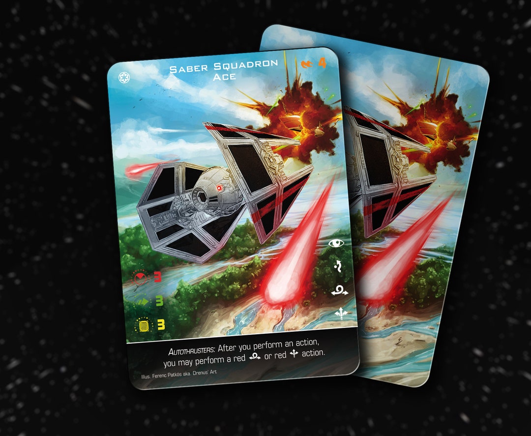 Saber Squadron Ace (TIE Interceptor) - X-wing Second Edition - Custom ...