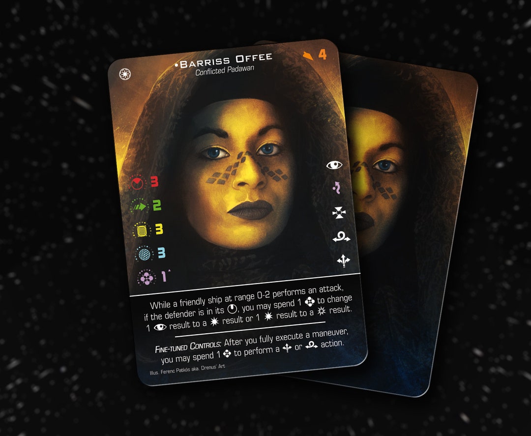 Barriss Offee delta-7b Aethersprite X-wing Second Edition Custom Alt ...