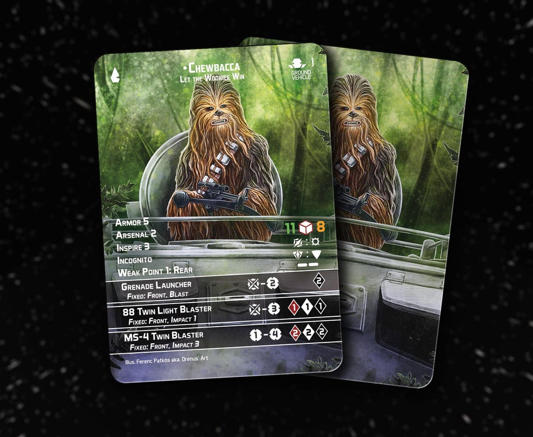 Chewbacca (let the Wookiee Win) - Legion 2.0 - Custom Alt Card - Etsy
