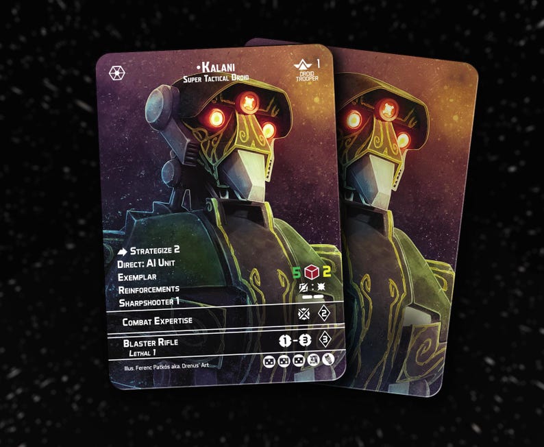 Super Tactical Droid (kalani) - Legion 2.0 - Custom Alt Card - Etsy