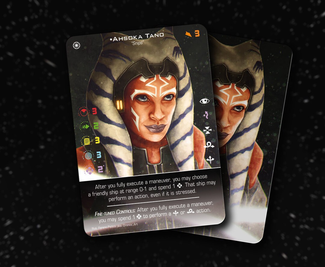 Ahsoka Tano delta-7b Aethersprite X-wing Second Edition Custom Alt Card ...
