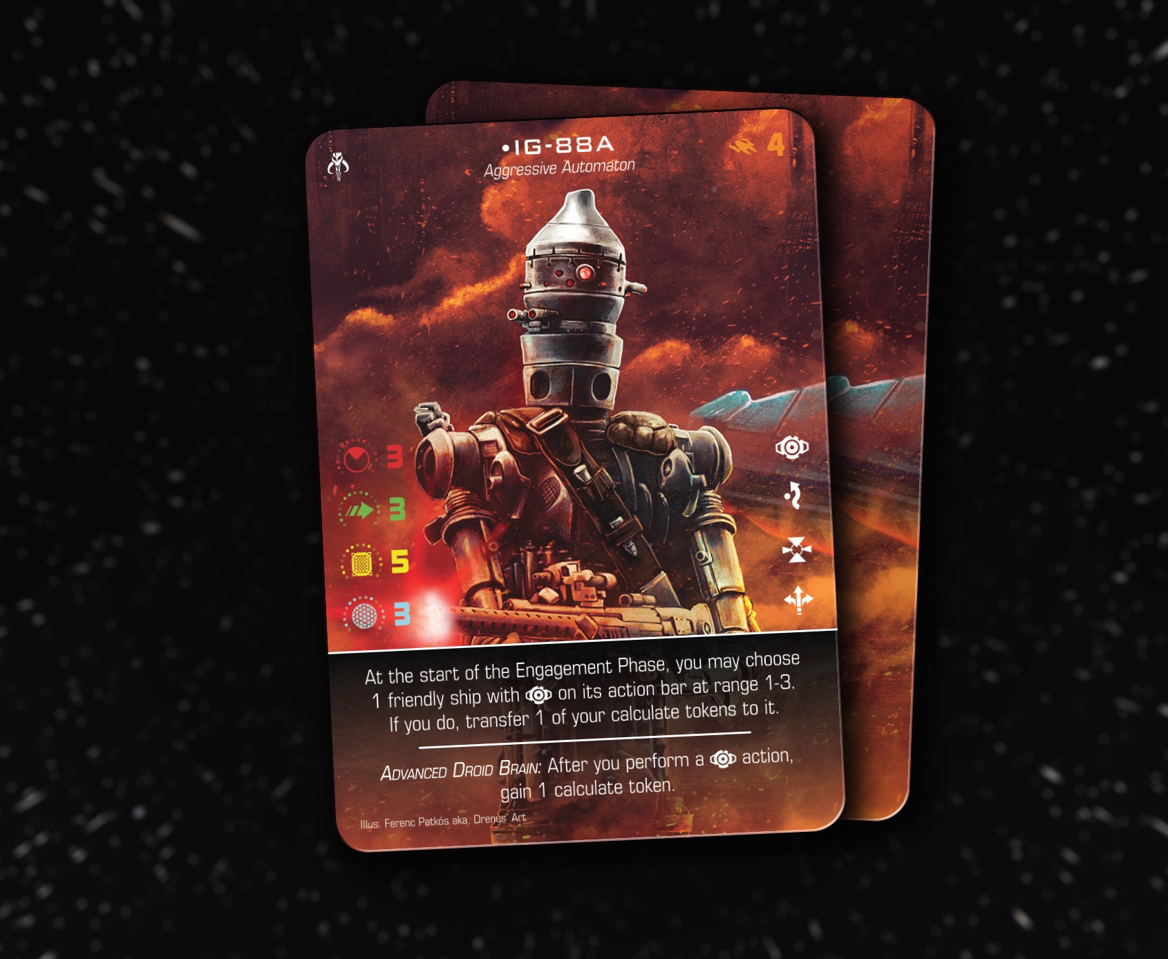 IG-88A aggressor Assault Fighter X-wing Second Edition | Etsy