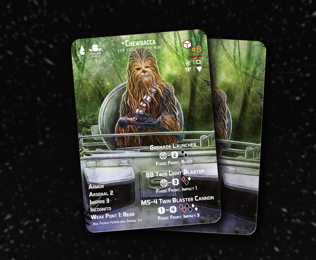 Chewbacca (let the Wookiee Win) - Legion - Custom Alt Card - Etsy