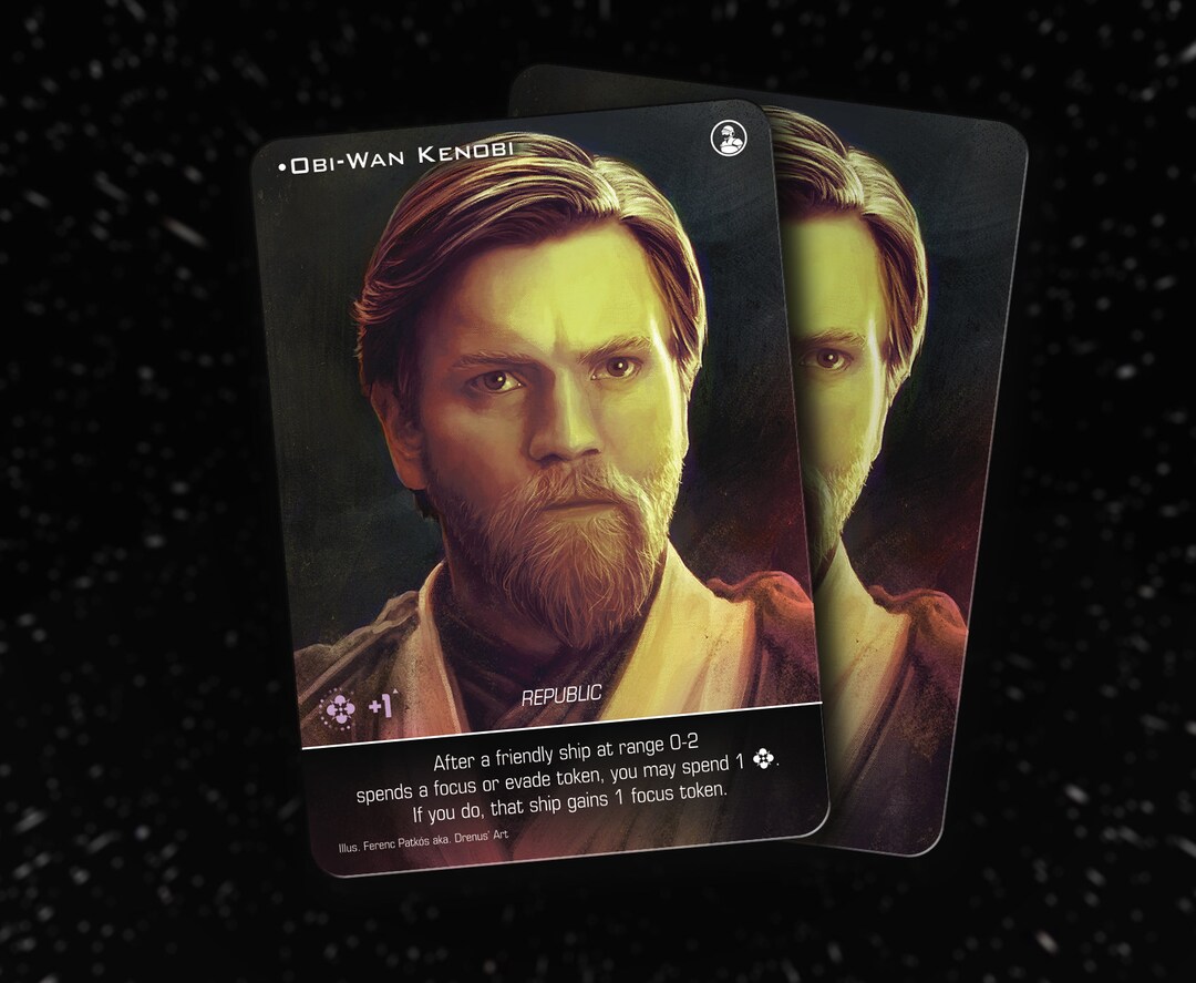Obi-wan Kenobi - X-wing Second Edition Upgrade - Custom Alt Card - Etsy