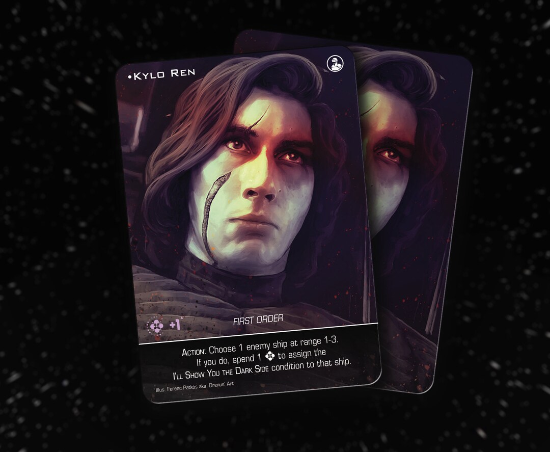 Kylo Ren X-wing Second Edition Upgrade Custom Alt Card - Etsy