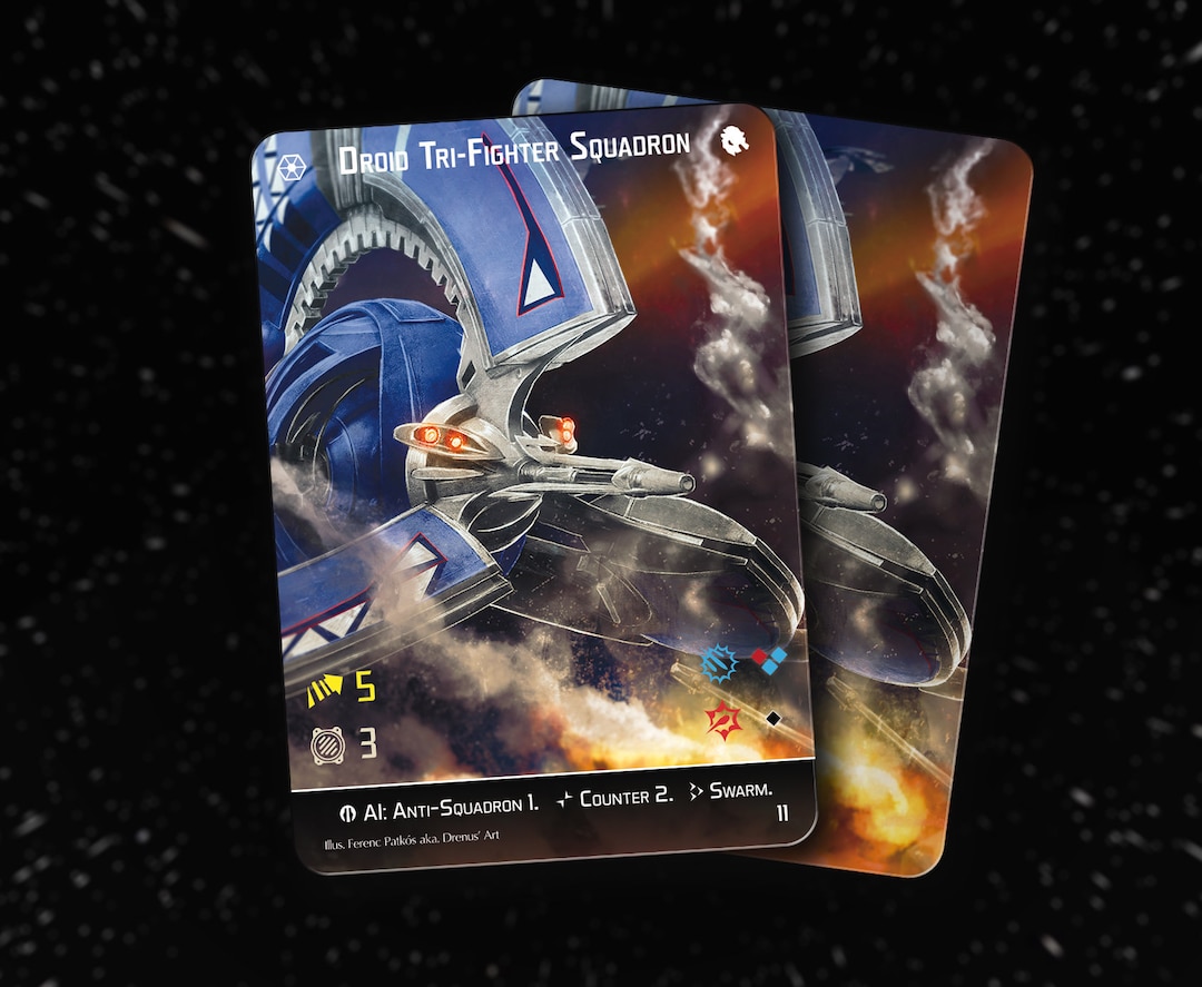 Droid Tri-fighter Squadron - 1 - Armada - Custom Alt Card - Etsy