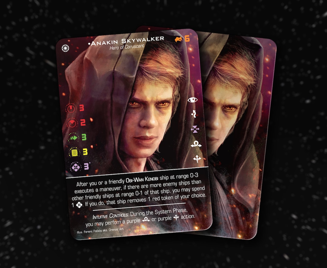 Anakin Skywalker (eta-2 Actis) - X-wing Second Edition - Custom Alt ...