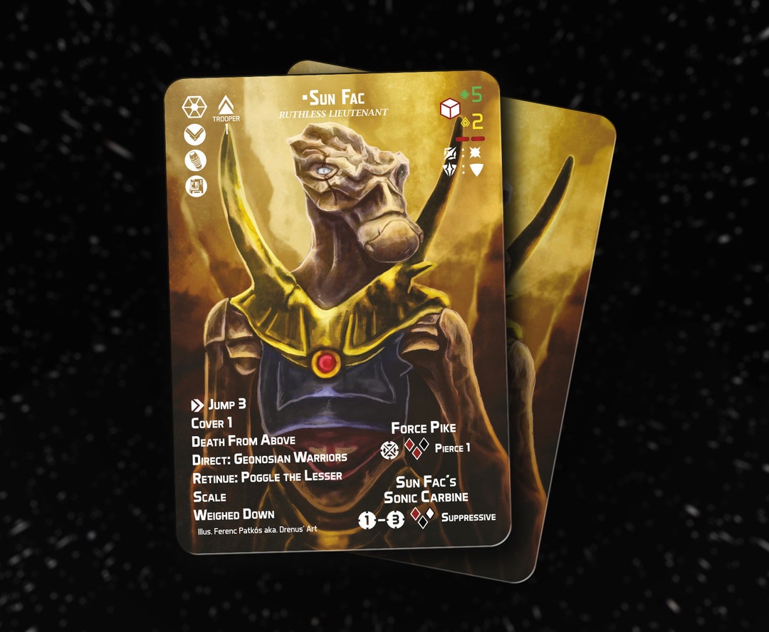 Sun Fac ruthless Lieutenant Legion Custom Alt Card - Etsy