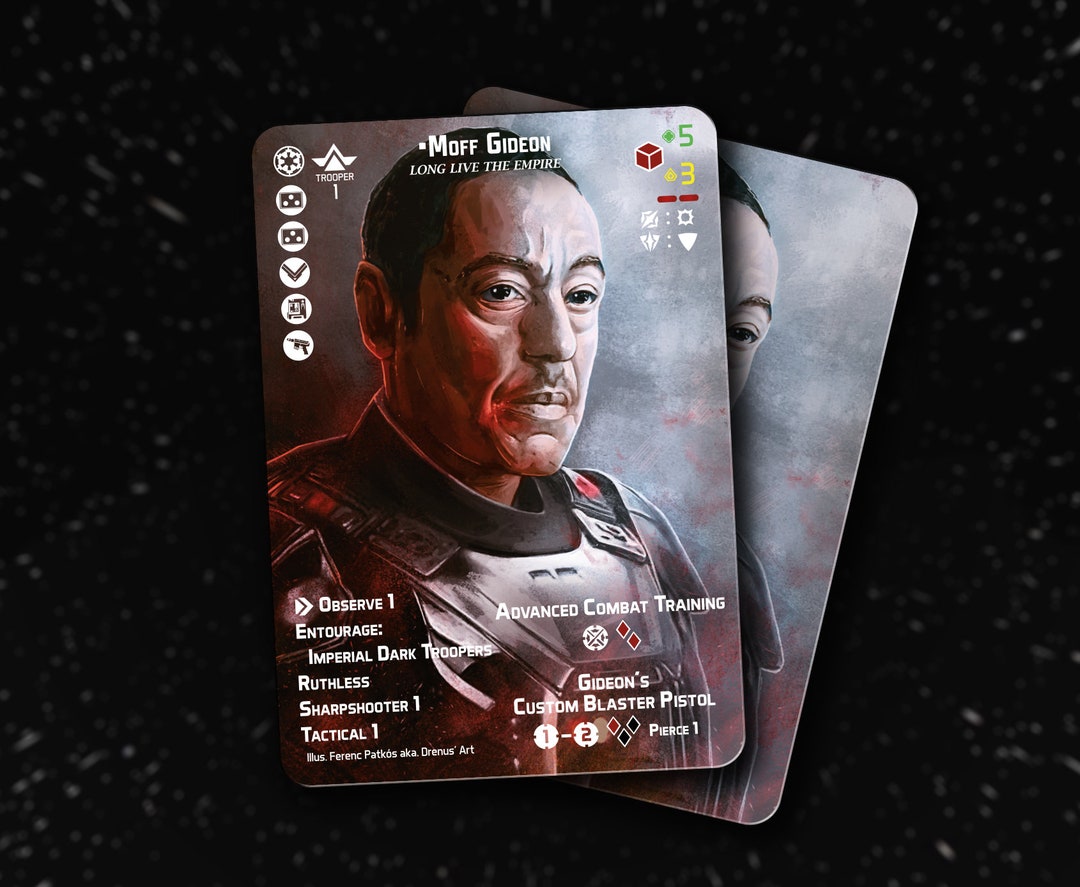 Moff Gideon (long Live the Empire) - Legion - Custom Alt Card - Etsy