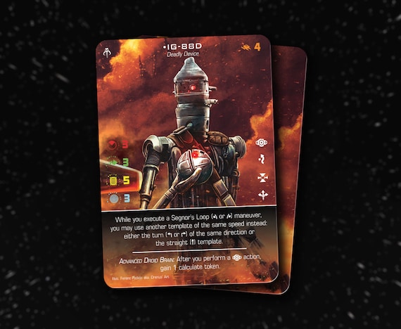 IG-88D aggressor Assault Fighter X-wing Second Edition - Etsy