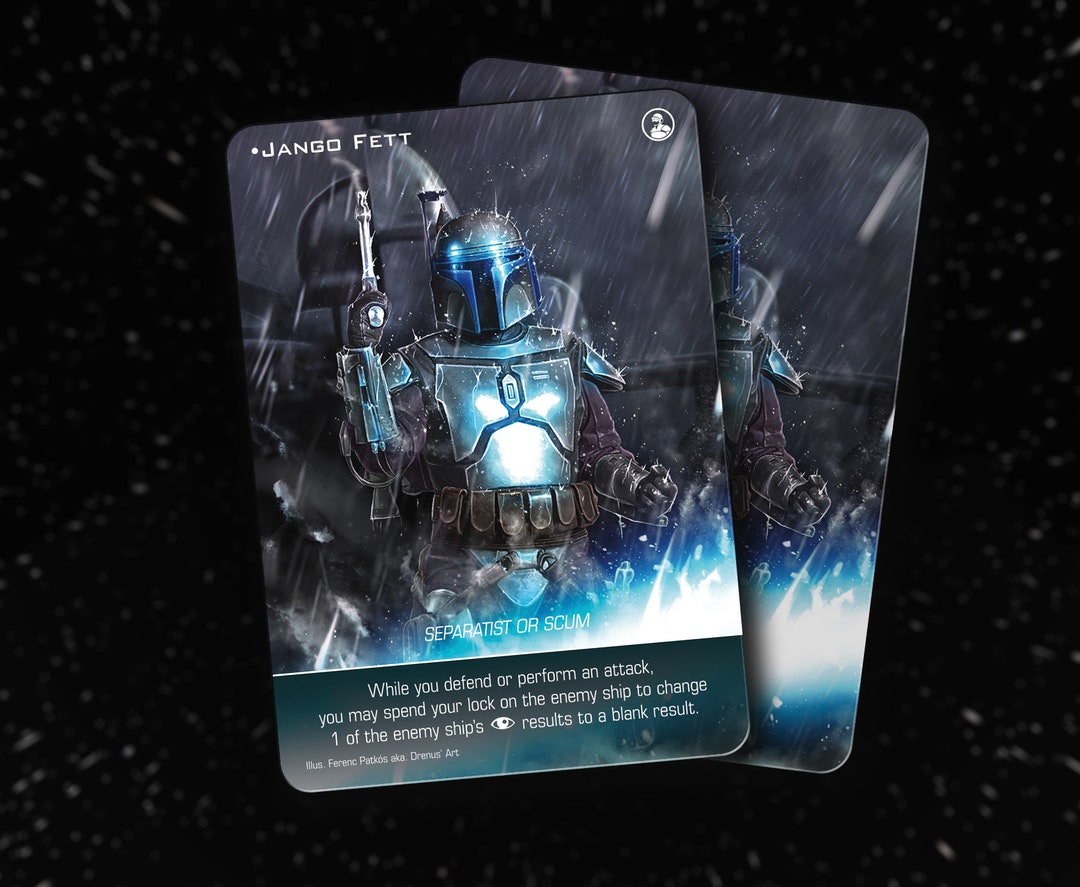 Jango Fett - X-wing Second Edition Upgrade - Custom Alt Card - Etsy