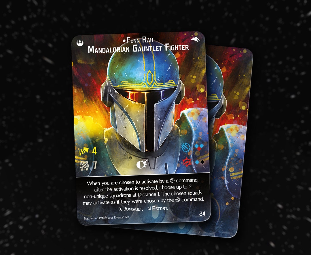 Mandalorian Gauntlet Fighter (fenn Rau) - Armada - Custom Alt Card - Etsy