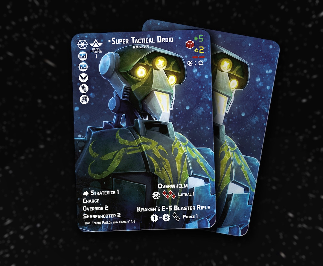 Super Tactical Droid (kraken) - Legion - Custom Alt Card - Etsy
