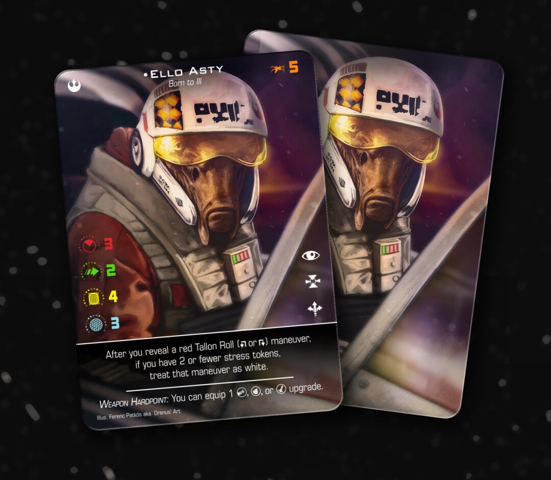 Ello Asty (T-70 X-wing) - X-wing Second Edition - Custom Alt Card - Etsy