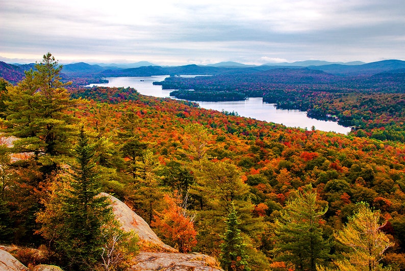 Autumn Landscape Print, Adirondack Mountains,landscape Photo, Autumn ...