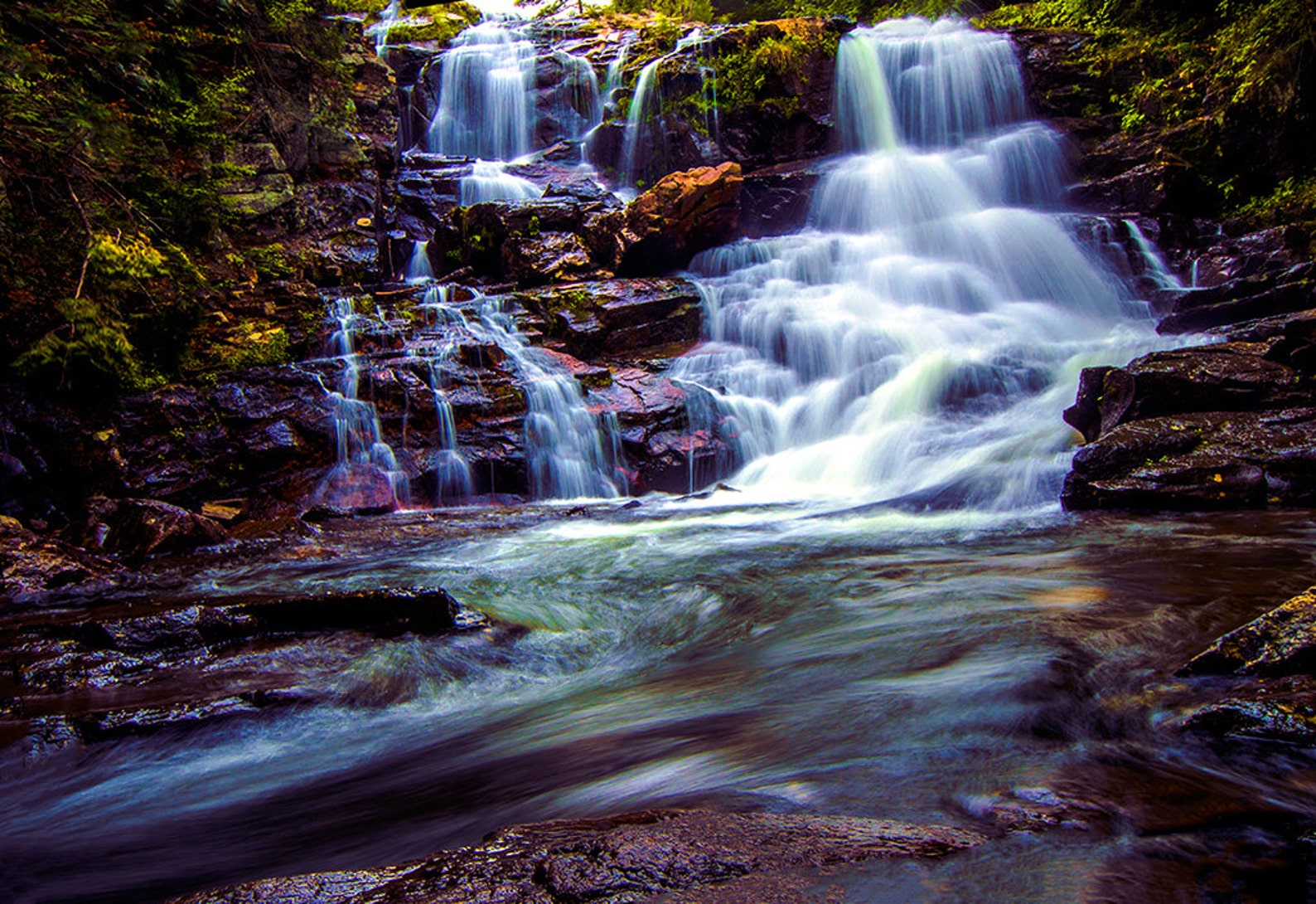Adirondack Waterfall, Waterfall Photo, Picture of Waterfall on an ...