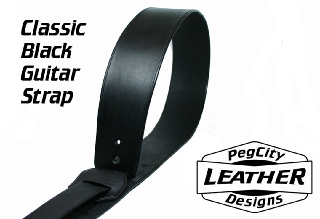 Custom Leather Guitar Strap - Handmade Leather Strap - Electric Guitar ...