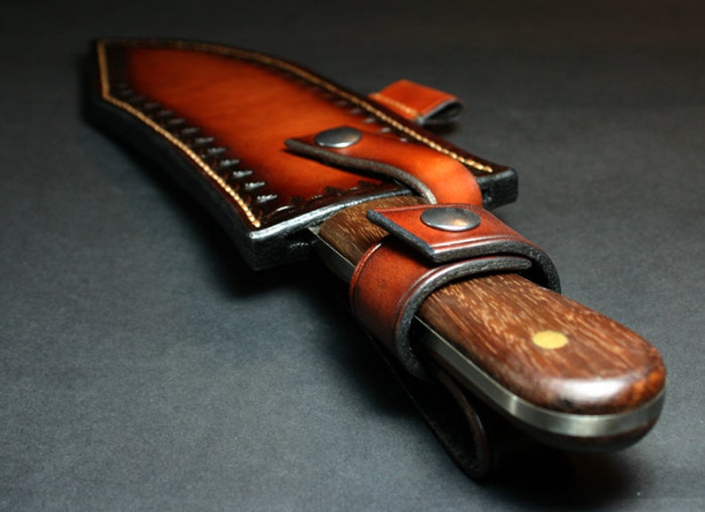 Custom Tooled Leather Knife Sheath for Condor Hudson Bay Knife ...