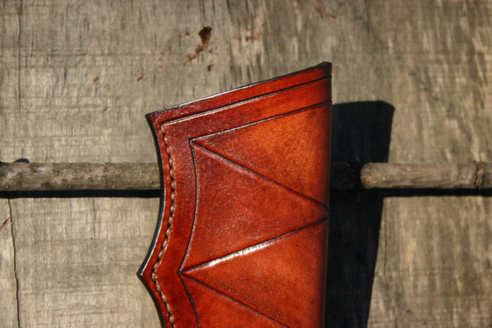 Bushcraft Leather Knife Sheath / Leather Knife Sheath for Bushcraft ...