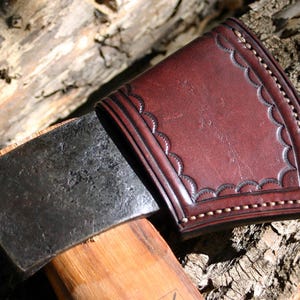 Leather Axe Sheath / Universal Fit Will Custom Size to Any Axe ...