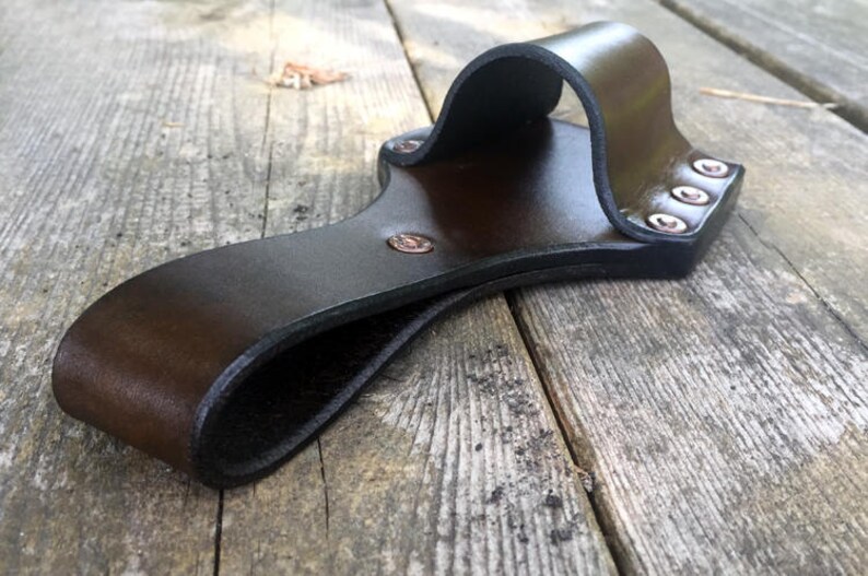 Strong Leather Belt Loop for Axe / Leather Axe Loop Can Be Made to Fit ...