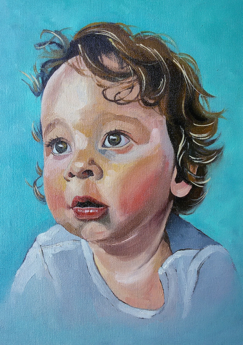 Custom Portrait Custom Oil Portrait From Photo Commission | Etsy