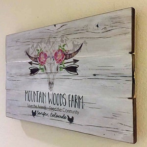 Reclaimed Wood Sign - Hand Painted Custom Sign - Personalized - Etsy