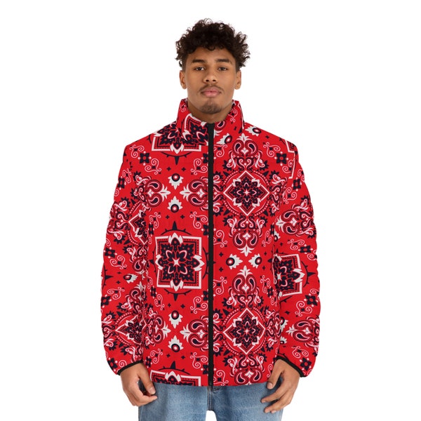 Mens Red Bandana Jacket - Etsy