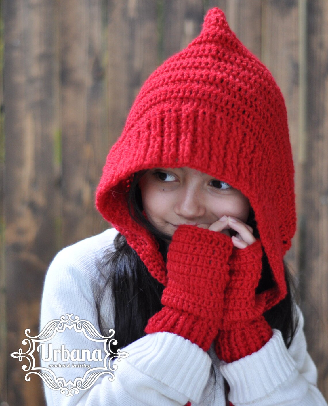 CROCHET PIXIE PATTERN - Easy Pixie and Mittens Set, Crochet Pattern ...