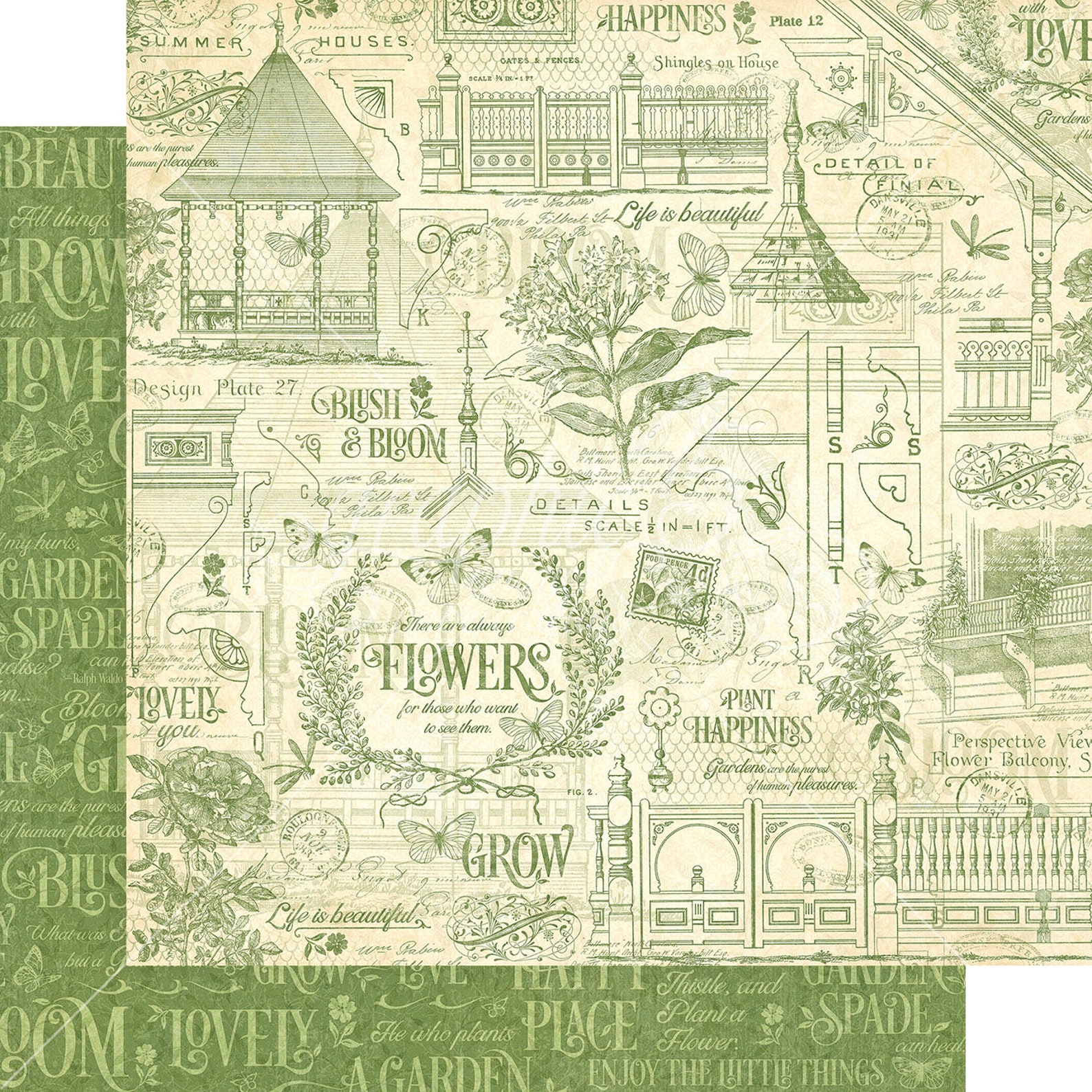 BLOOM 8 Single Sheets Set: 1 Each of the 8 Designs by Graphic 45 - Etsy