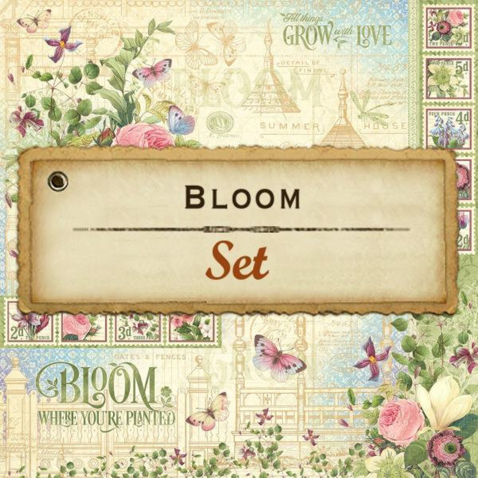 BLOOM 8 Single Sheets Set: 1 Each of the 8 Designs by Graphic 45 - Etsy