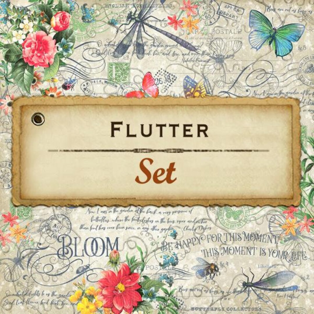 FLUTTER 8 Single Sheets Set: 1 Each of the 8 Designs by Graphic 45 - Etsy
