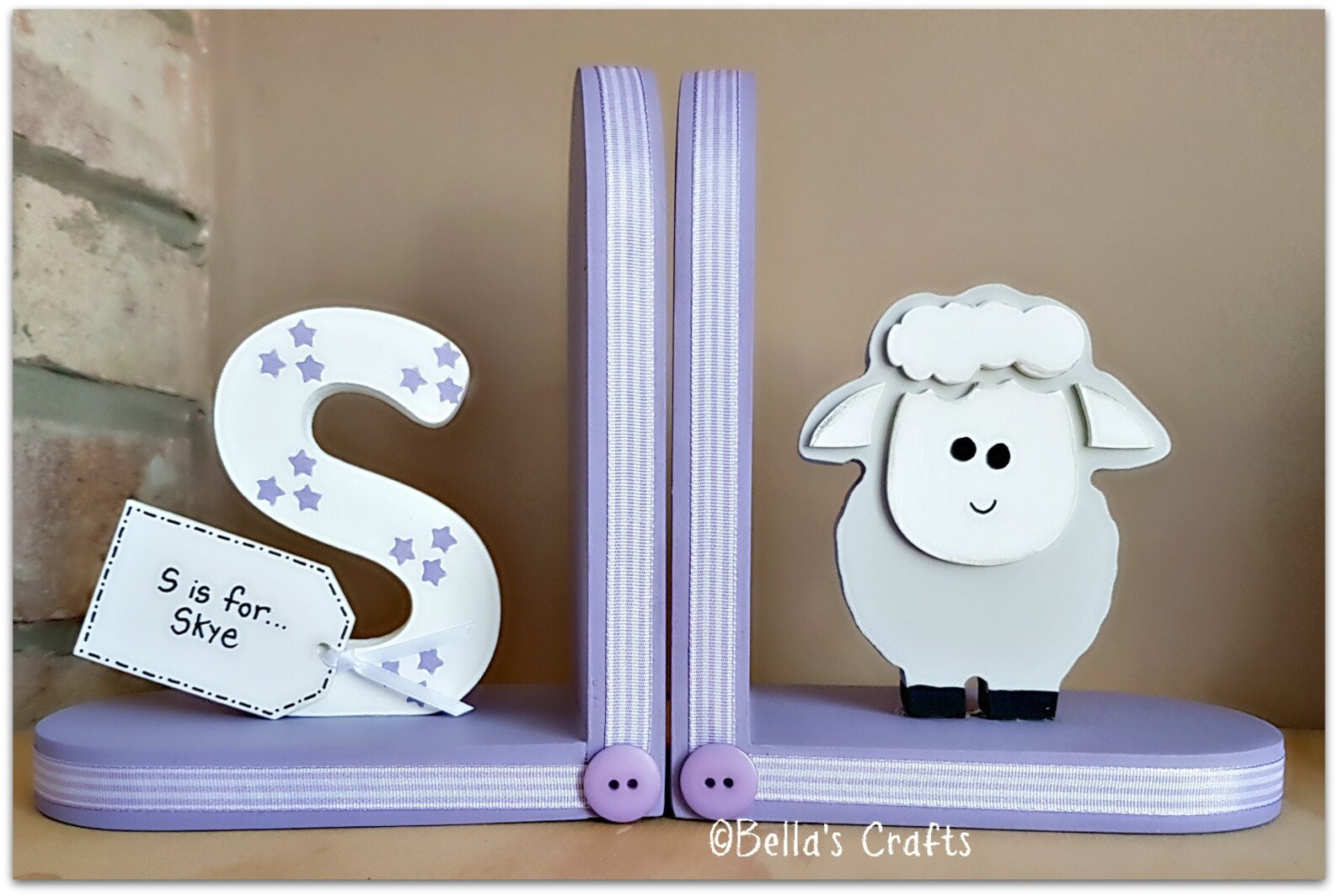 Personalised Sheep Bookends for Children Nursery Decor Lamb - Etsy UK