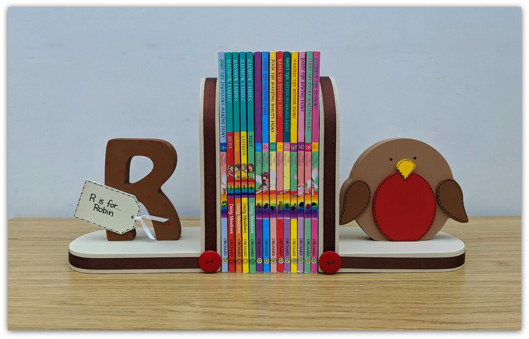 Personalised Robin Bookends for Kids - Etsy