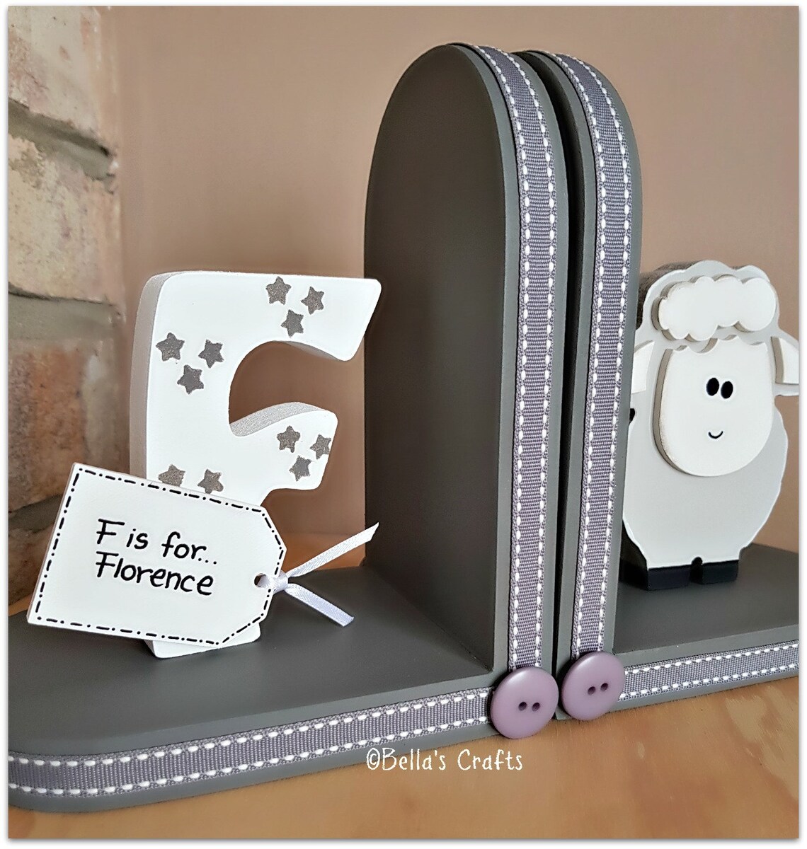 Personalised Sheep Bookends for Children Nursery Decor Lamb - Etsy UK