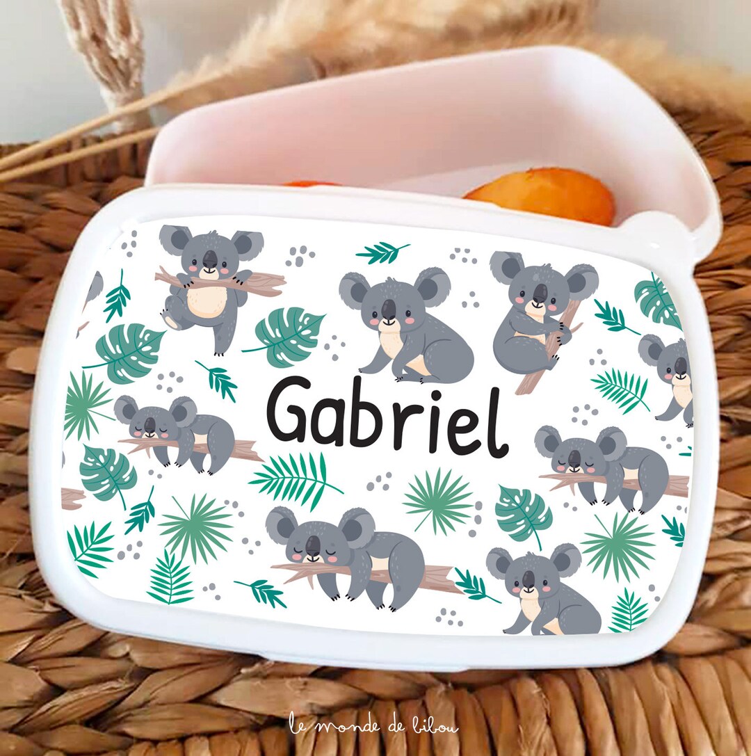 Personalized Snack Box Personalized Meal Box First Name Snack Box Koala ...