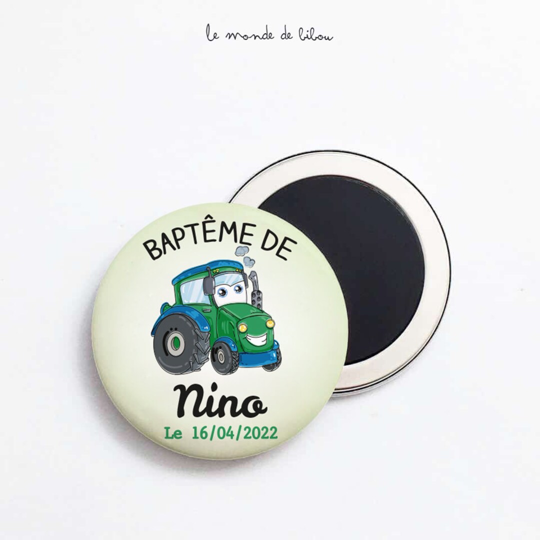 Personalized Magnetic Magnet Tractor Souvenir Magnet Baptism Magnet - Etsy