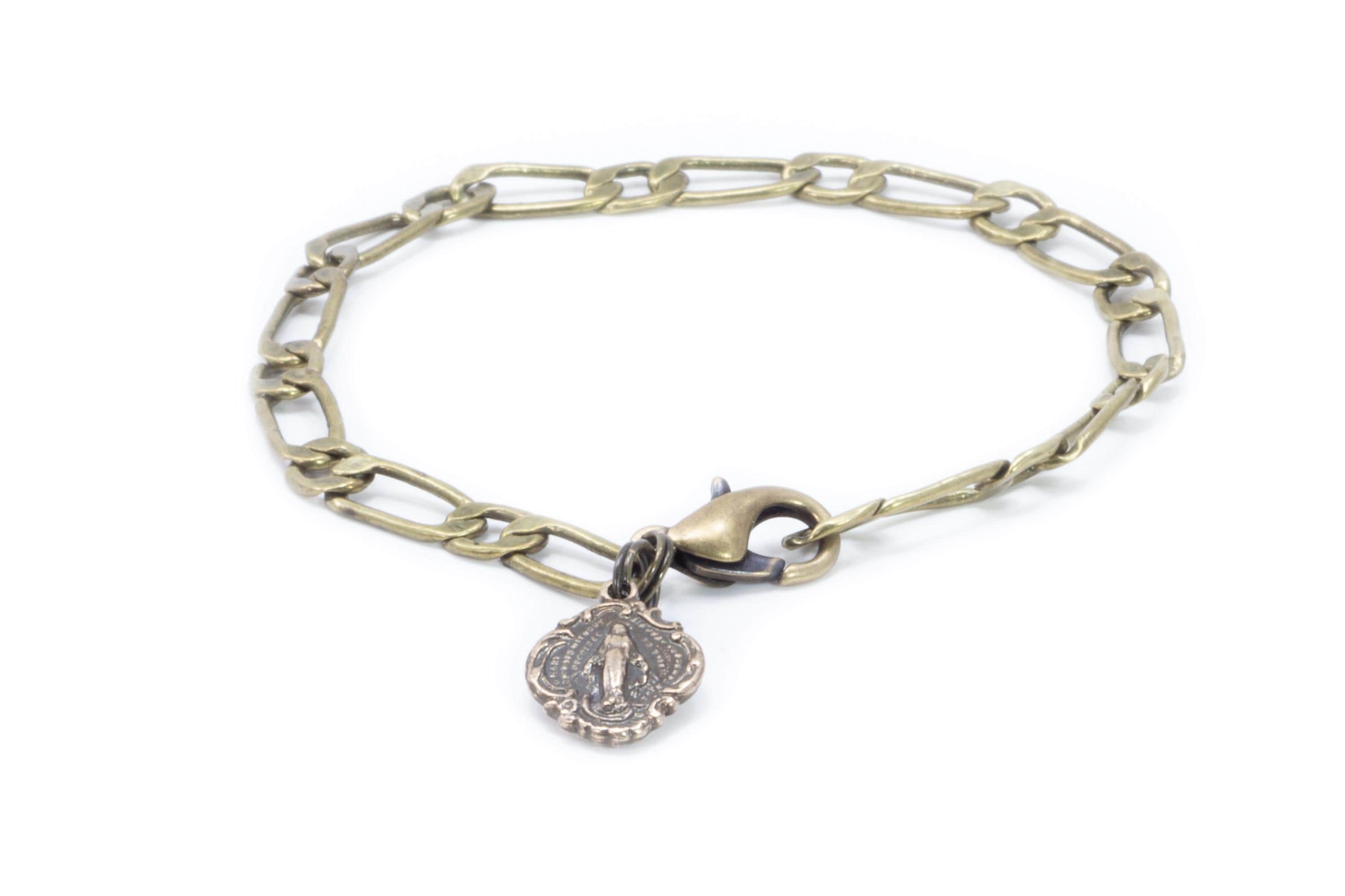 Brass Miraculous Medal Consecration Bracelet, True Devotion ...