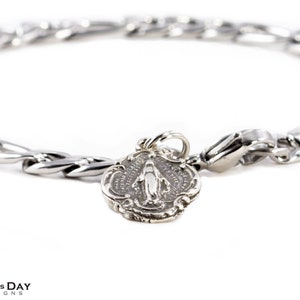 Stainless Steel With Sterling Silver Miraculous Medal Consecration ...